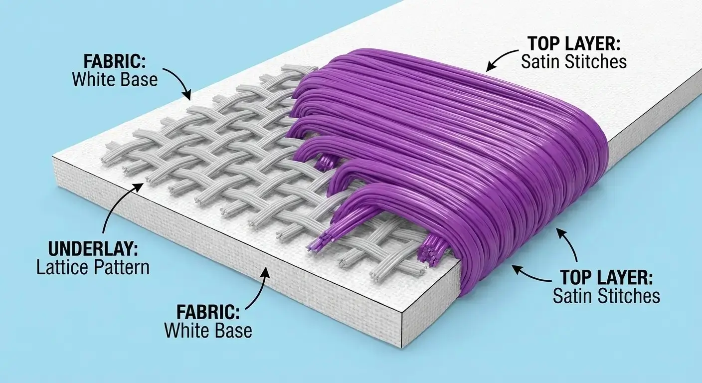 Embroidery Underlay Guide: The Secret to Stability.